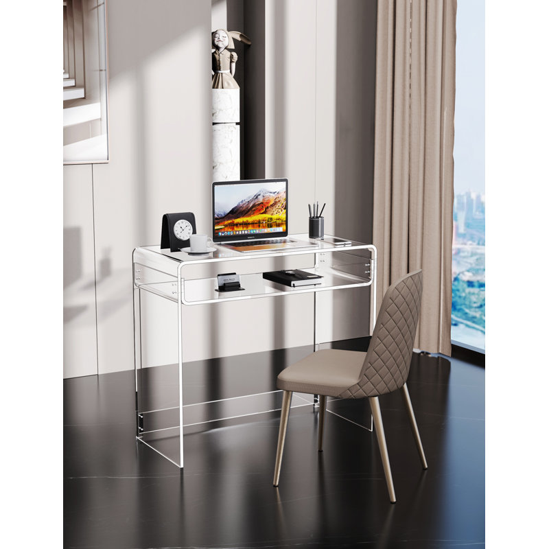 Garaway Writing Desk Ivy Bronx Color Clear